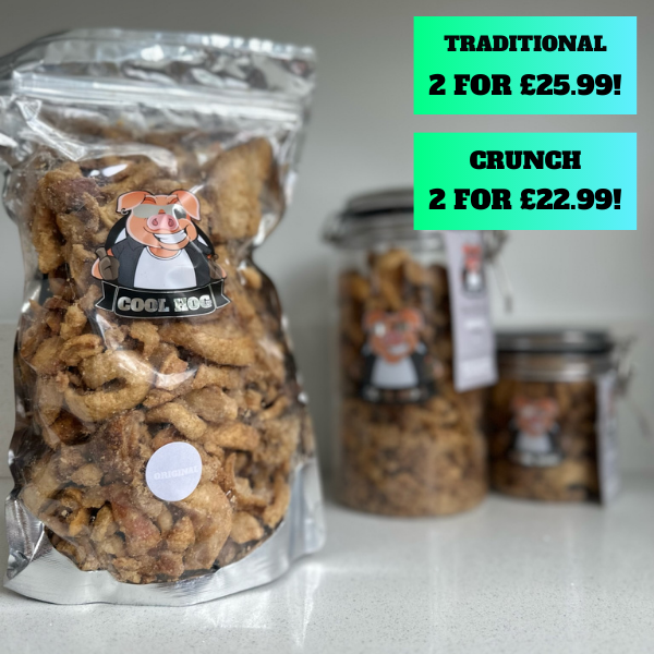 Original Flavour Pork Scratching Resealable Bag – Cool Hog Snacks