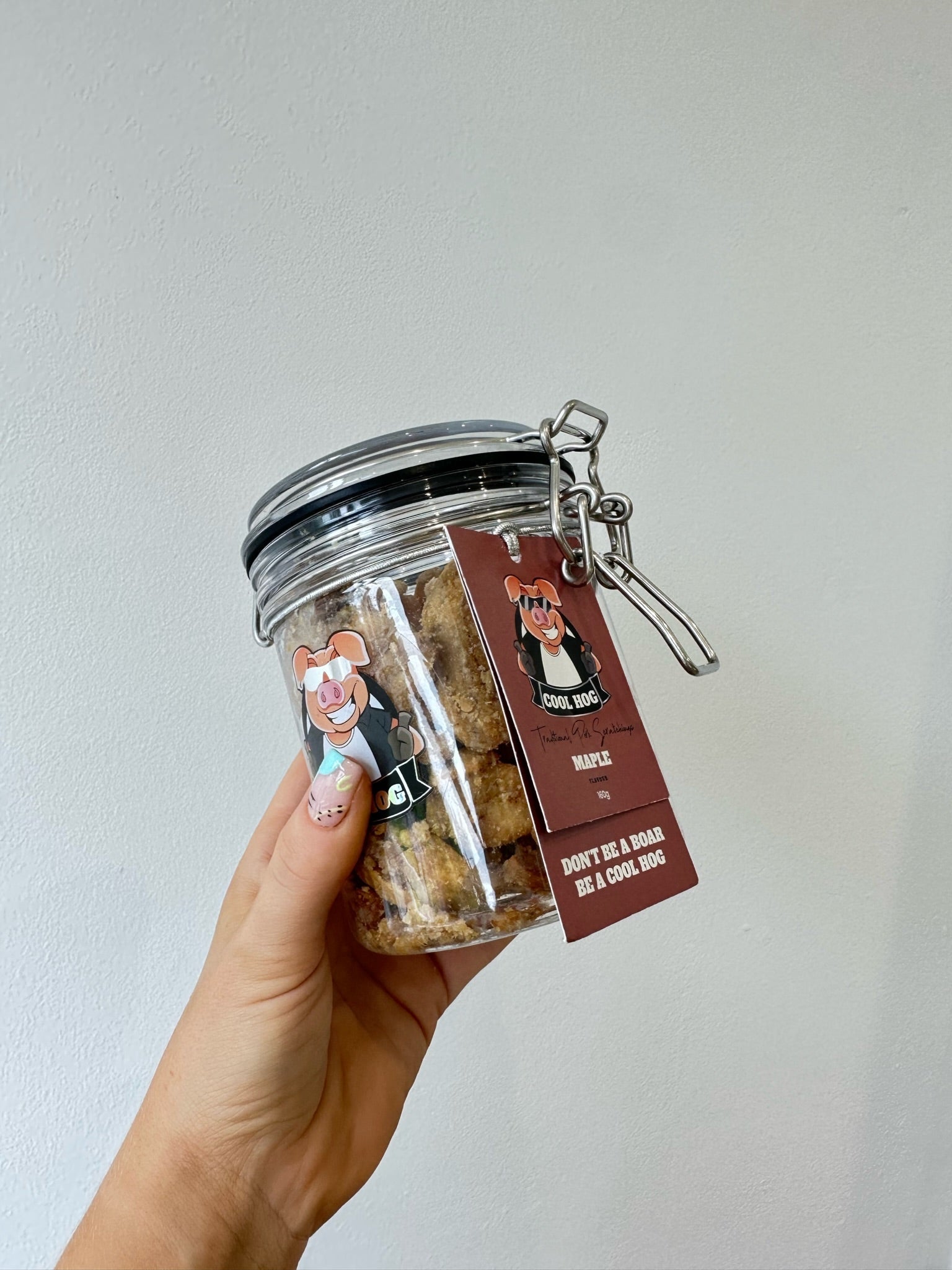 Maple Flavour Pork Scratching Jar – Cool Hog Snacks